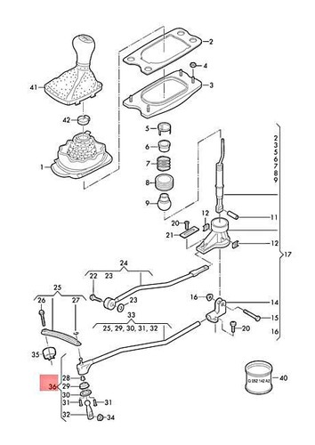Genuine AUDI A4 Avant S4 quattro Repair Set For Gearbox Shift Lever ...
