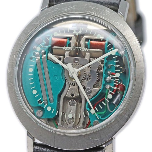 BULOVA ACCUTRON SPACEVIEW Bulova Accutron Spaceview tuning fork watch ...