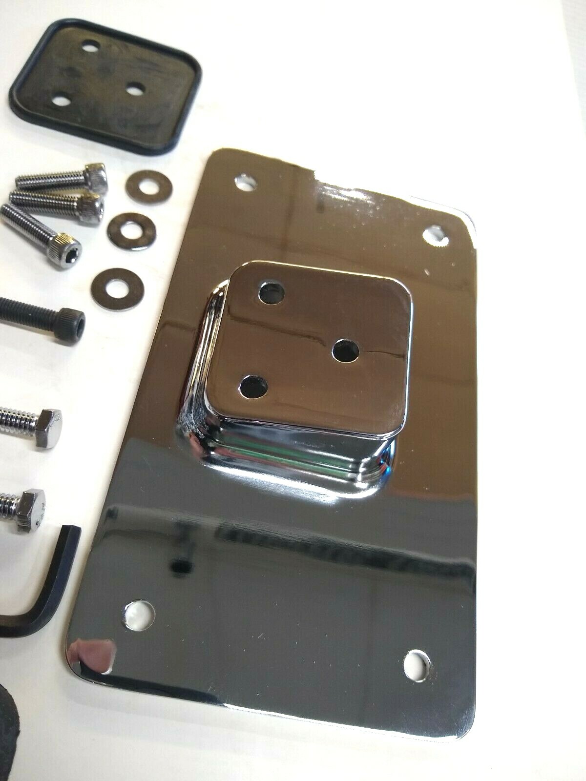 Lay Down License Plate Mount Backing Plate Kit For Harley Big Twin ...