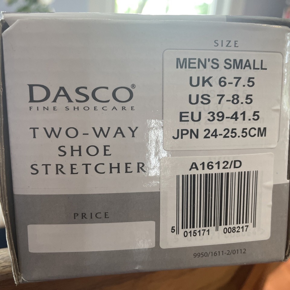 New-in-Box DASCO Two-Way Shoe Stretcher Men's S or L; Women's S or M | eBay