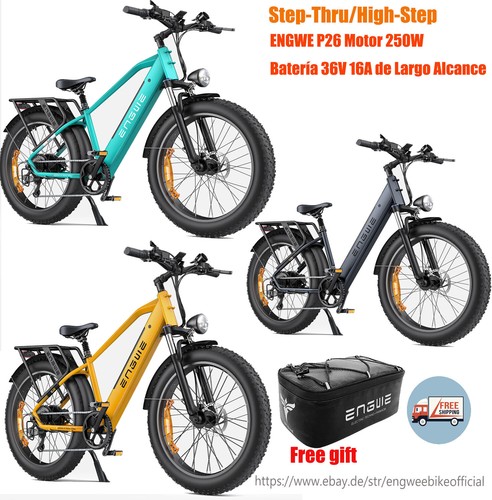 ENGWE Electric Bike for Adults - P26 Motor 250W Battery 36V 16A Long ...