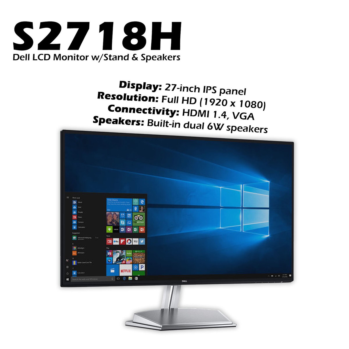 Genuine Dell S2718H 27 Genuine Dell S2718H 27
