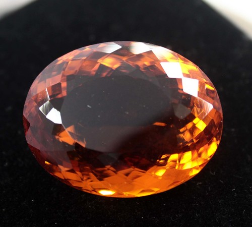 80 Ct Natural Certified Brazilian Oval Cut Imperial Topaz Loose ...
