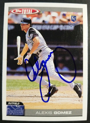 Alexis Gomez Kansas City Royals 2004 Topps #367 Autographed Baseball ...