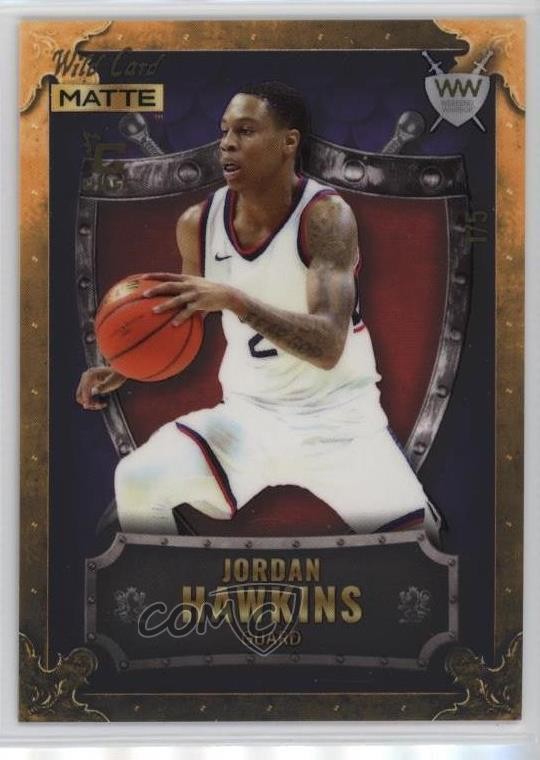 Jordan Hawkins 2022 Wild Card Matte #RH-13 Rising Heat Purple Red /5 ...