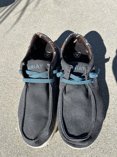 Ariat, Men’s Aztec Hilo Shoe Gray Slip On sz 9D Cowboy Casual | eBay