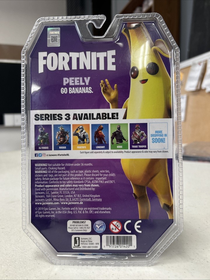 Fortnite - Peely Solo Mode 4” Figure New In Box Rare Vaulted Jazwares ...