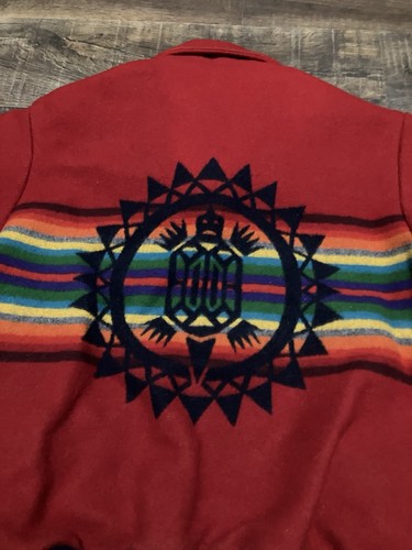Rare Pendleton High Grade Western Wear Navajo Aztec Wool Jacket Size Large XL | eBay