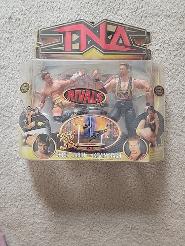 2007 Marvel Toys TNA RIVALS Chris Sabin VS Kevin Nash Signed By Kevin ...