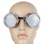 Silver Plain goggles cyber punk biker gothic rave cosplay aviator ...