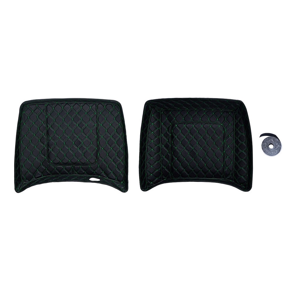 Green Stitching Tour Pak Liner For Advanblack Razor/Harley OEM Chopped ...