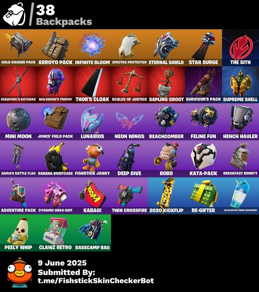 💻FN Gold Midas, Deadpool, Mandalorian, Marvel, Agent Peely, Jules(29 ...