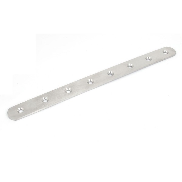 Metal 8 Holes Flat Straight Corner Brace Angle Bracket Fastener 300mm ...