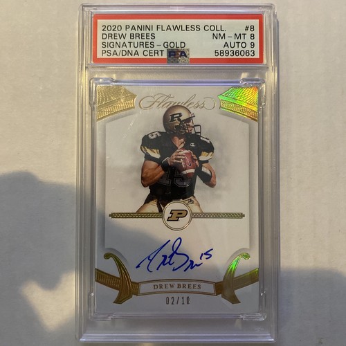 2020 panini flawless college drew brees signatures gold | eBay