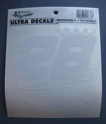 RICKY RUDD #28 ULTRA DECAL 5"x 5" REMOVABLE REUSABLE NEW WINCRAFT ...