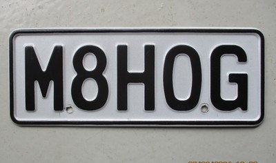 New Zealand Motorcycle License Plate, Harley Davidson | eBay