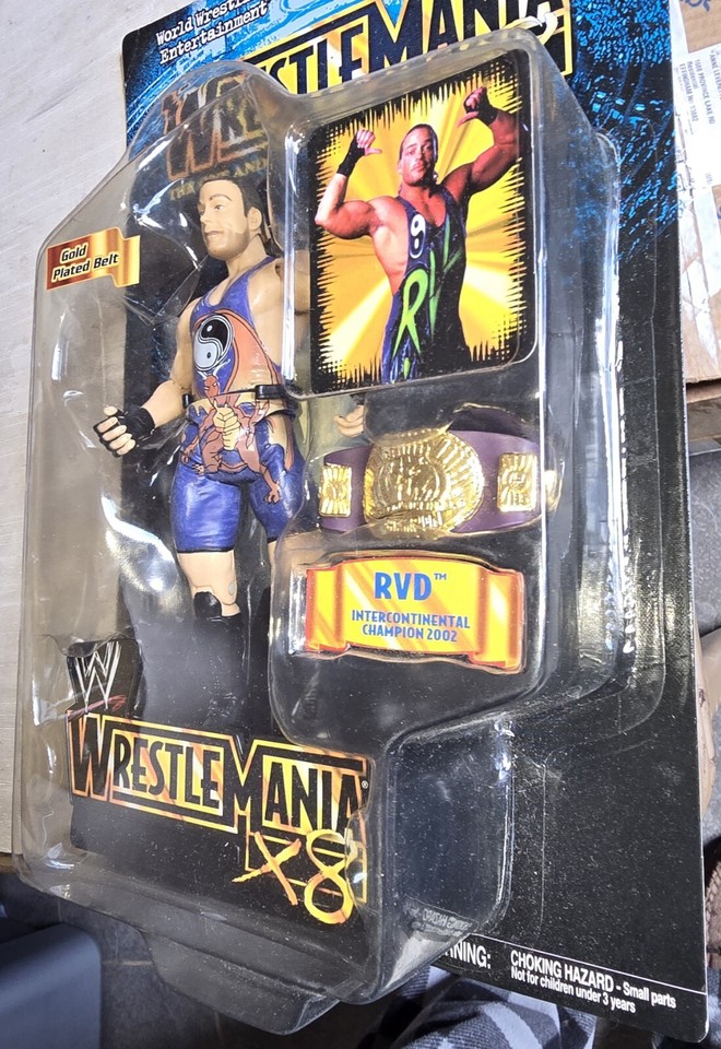 WWE WWF Wrestlemania x8 RVD ROB VAN DAM SERIES 18 Figure Jakks Pacific ...