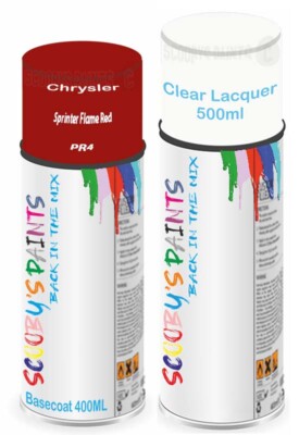 For Chrysler Spray Paint Aerosol Sprinter Flame Red Pr4 Car Repair ...