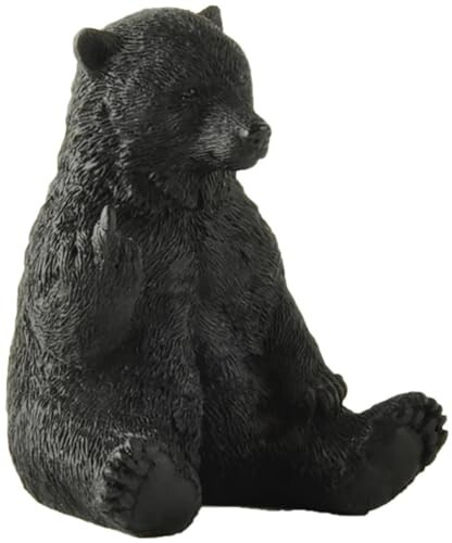 Black Bear Raising Middle Finger Figurine Holiday Stocking Stuffer BULL ...