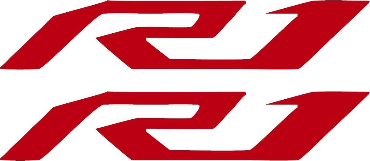 Yamaha R1 Logo 8" 3D Logo Decal+5 3/4" Emblem Sticker