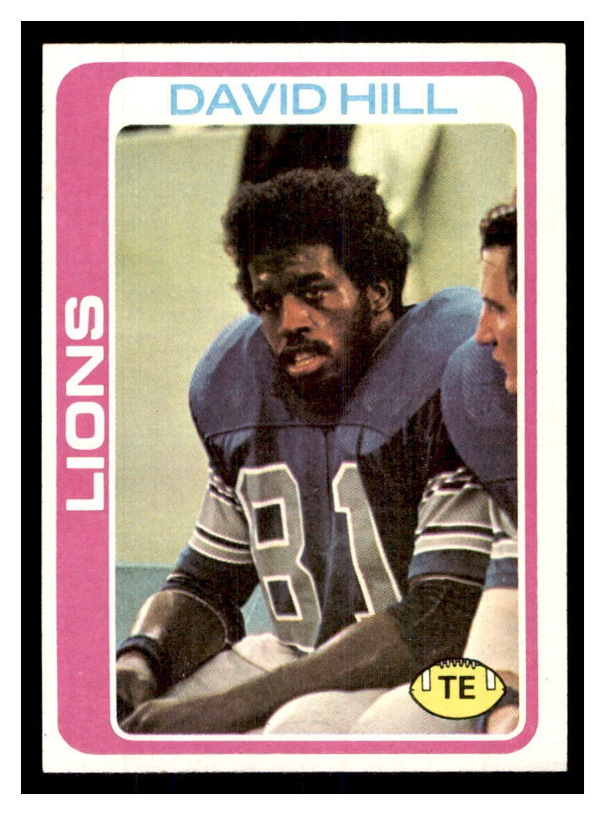 1978 TOPPS Football Vintage Rookie Trading Card #26 🏈 DAVID HILL ...