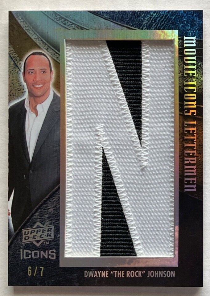 WOW! ALL 6/7 DWAYNE “THE ROCK” JOHNSON UD MOVIE ICONS LETTERMEN “JOE ...