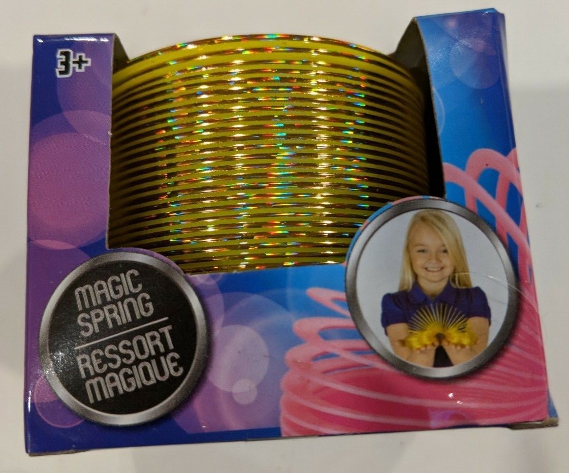 Plastic Magic Coil Spring Children's Toy 3" Choice Of 6 Colors Remember ...