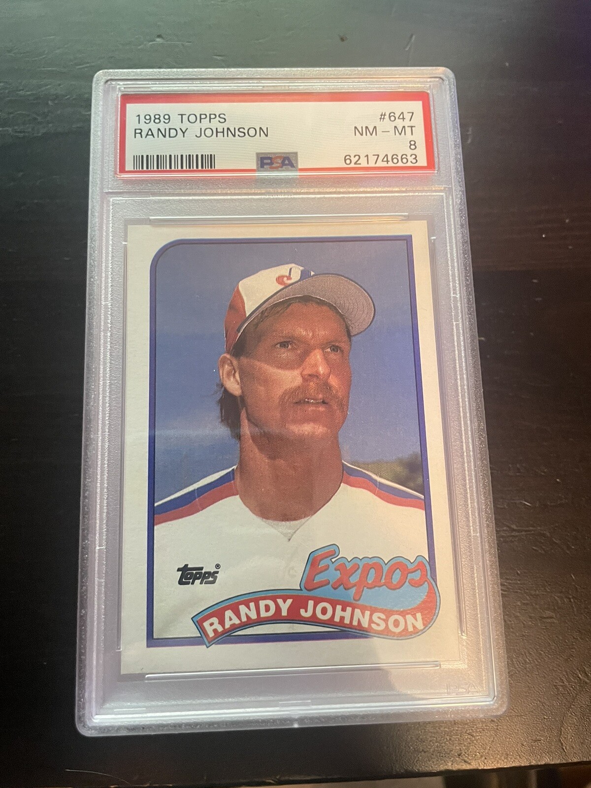 1989 TOPPS RANDY JOHNSON ROOKIE (RC) #647 PSA 8 | eBay