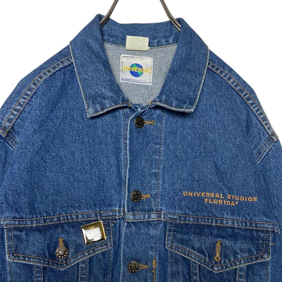 90s Vintage USA Universal Studio Denim Jacket Outwear size L 90s Vintage USA Universal Studio Denim Jacket Outwear size L