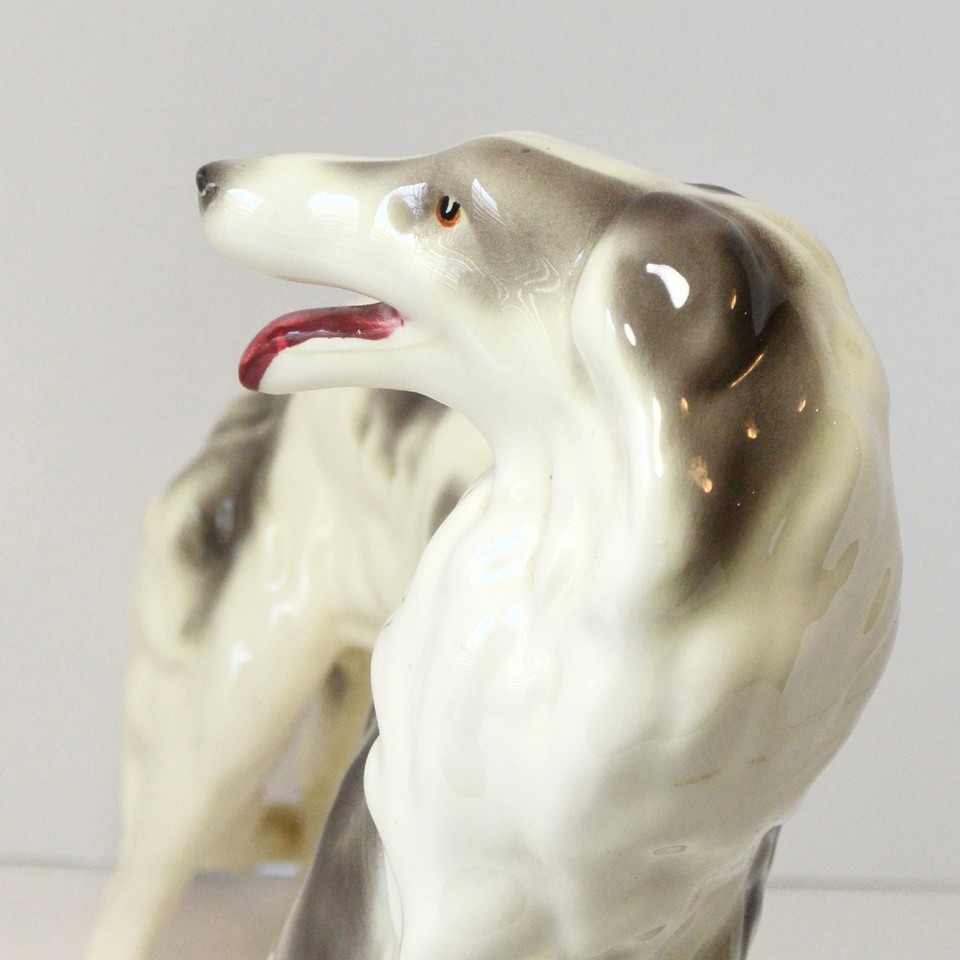 Goldscheider Porcelain Borzoi Dog | eBay