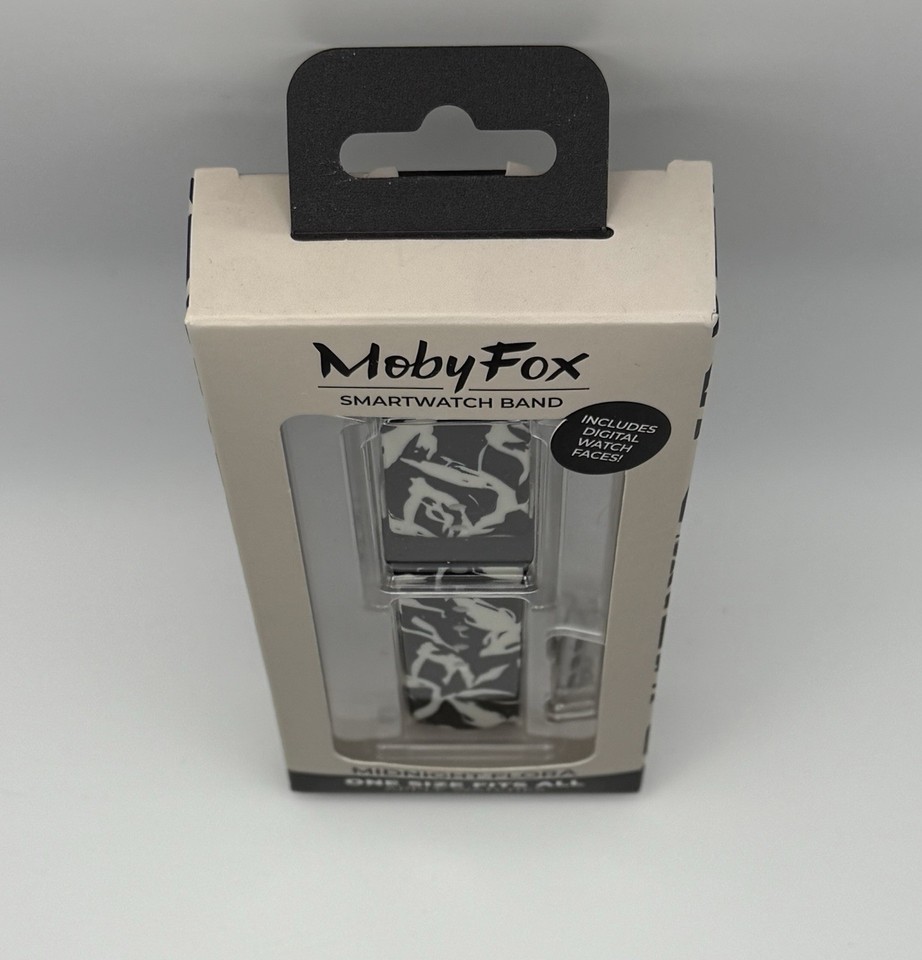 NEW Moby Fox Silicone Apple Watch Band Strap - Midnight Flora - All ...