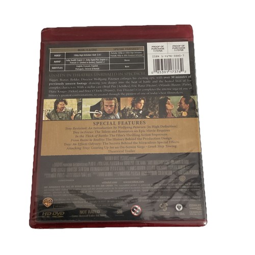 Troy (HD-DVD, 2007, Directors Cut Unrated) Brad Pitt Orlando Bloom ...