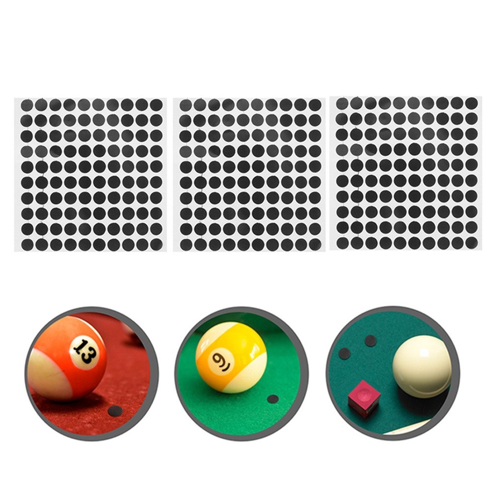 3 Sheets Pool Marker Billiard Accessories Table Stickers Spot Dot ...