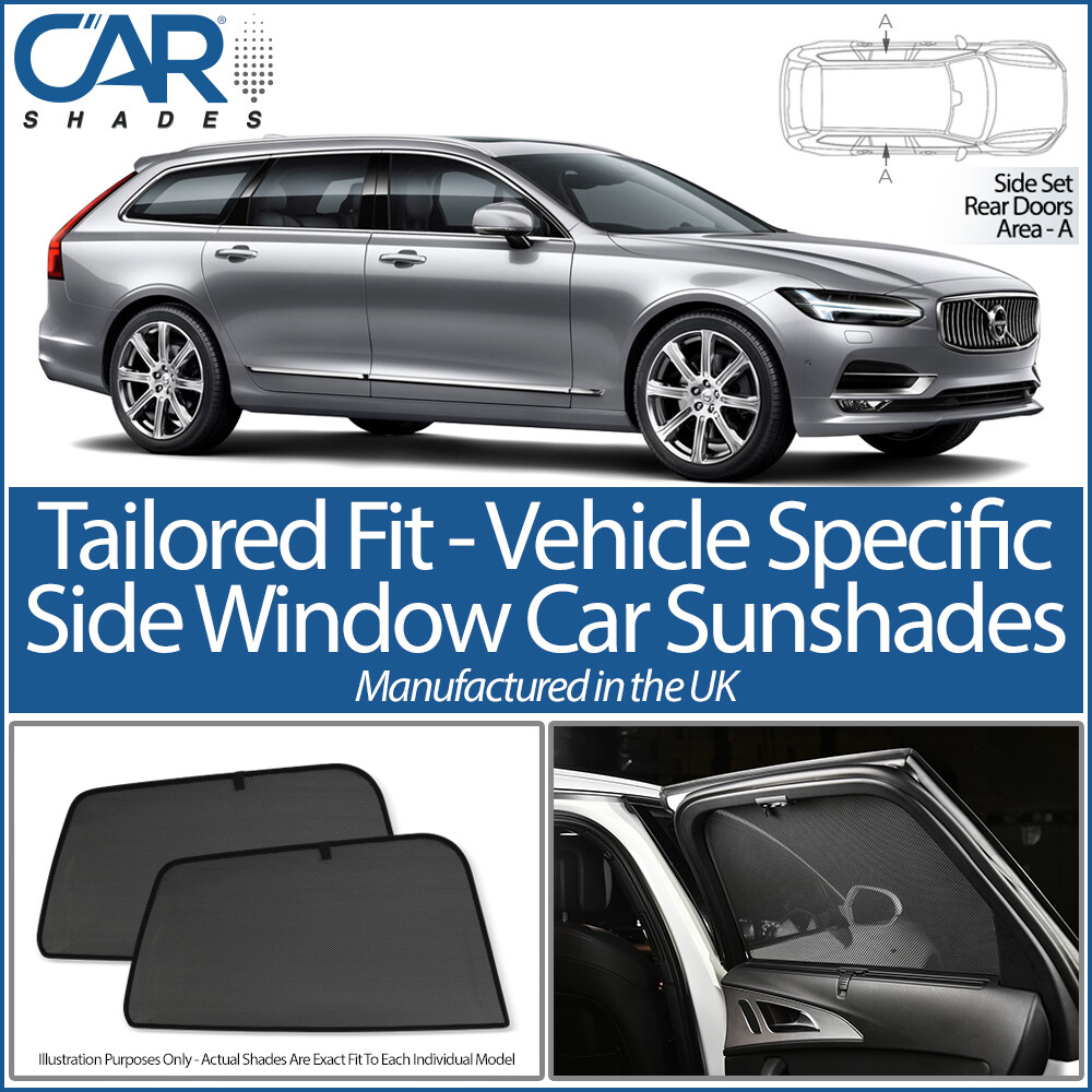 Volvo V90 Estate 2017> CAR SHADES UK TAILORED UV SIDE WINDOW SUN BLINDS ...