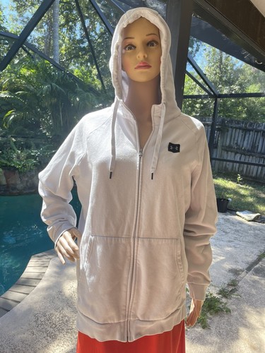 Light Grey Under Armour Zip Hoodie Size LG/G/G | eBay