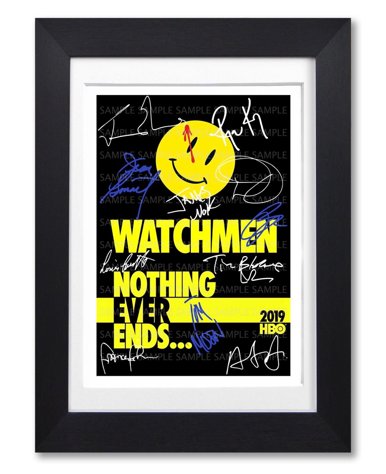 WATCHMEN CAST SIGNED POSTER PRINT HBO TV SHOW SERIES SEASON PHOTO ...