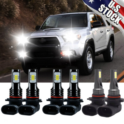 For Toyota 4Runner 2003 2004 2005 LED Headlight Bulbs Kit Hi/lo Beam ...