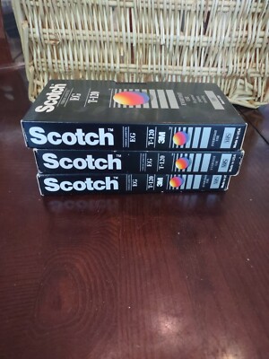 Set Of 3 Scotch T-120 3M VHS Tapes - Used | eBay