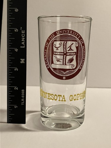 Vintage Minnesota Gophers -NCAA - Big 10 - Big Ten - Drinking Glass ...