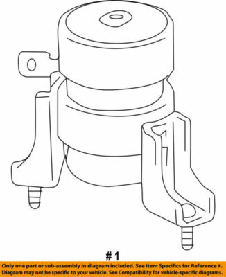 12361-36090 Toyota Insulator, engine mounting, front(for transverse ...