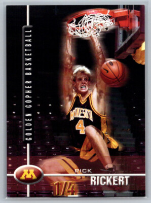 Rick Rickert 2001-02 Minnesota Gophers #1 4 NCAA Men's Basketball | eBay