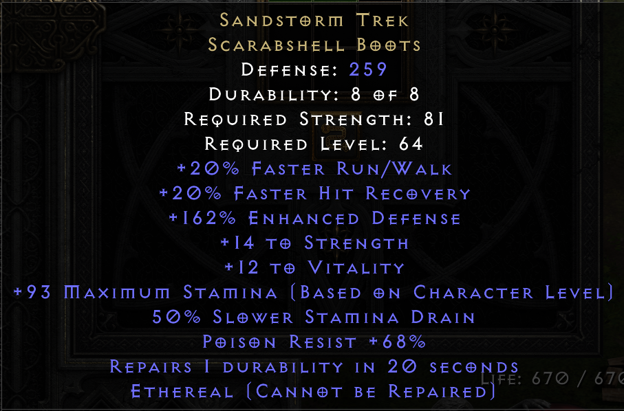 Eth Sandstorm Trek - Diablo 2 D2R 👍Ladder/Non-Ladder👍 SC PC/PS/NS | eBay