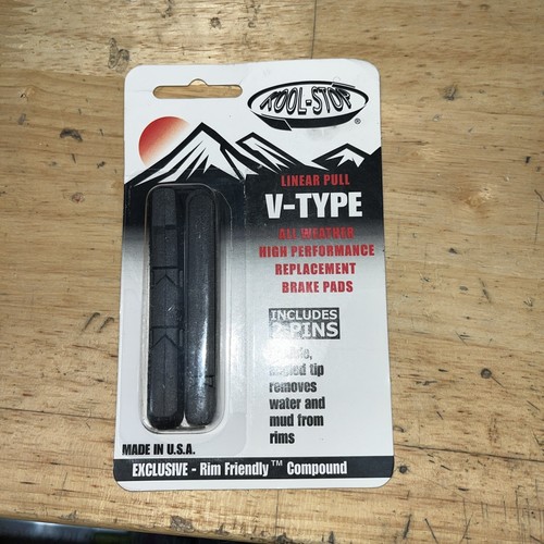Koolstop V-Brake Pad Inserts Brake Shoes V-brake Black 1 Pair | eBay