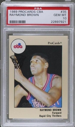 1989-90 ProCards CBA Raymond Brown #35 PSA 10 GEM MT | eBay