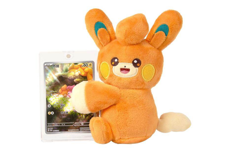 Pokemon TCG Chinese SC Nuzzle Cheeks Plush Toy Card Display Gift Box ...