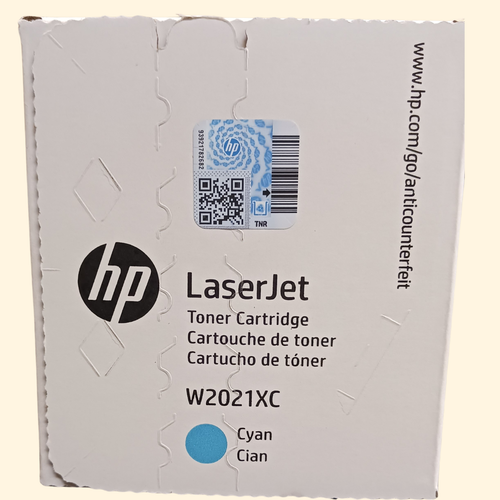 New HP Jet Intelligence LaserJet Toner Cartridge W2021XC Cyan Toner ...