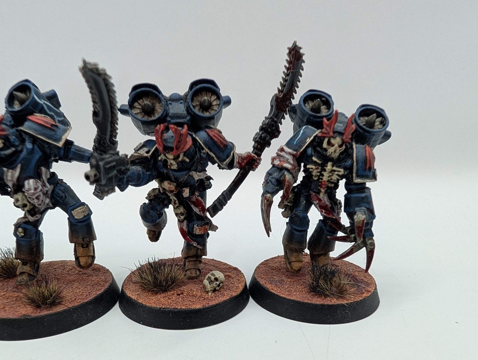 Warhammer Horus Heresy Space Marines Night Lords Raptor Squad with ...