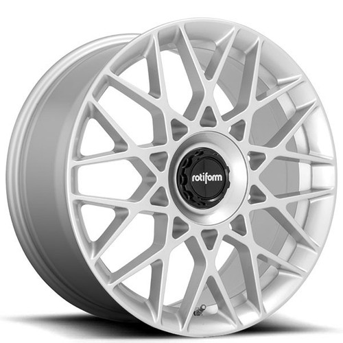 19x8.5" Rotiform Wheels R167 BLQ-C Silver Rims | eBay