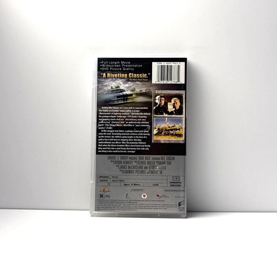 Mad Max Sony PlayStation Portable UMD Movie Video CIB Tested Free ...