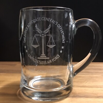 US Air Force TJAG Conference Mug Glass Drinking Beer Mug | eBay